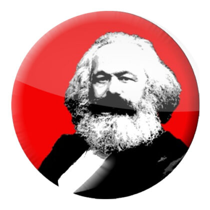 Karl Marx badge – Campaign Materials